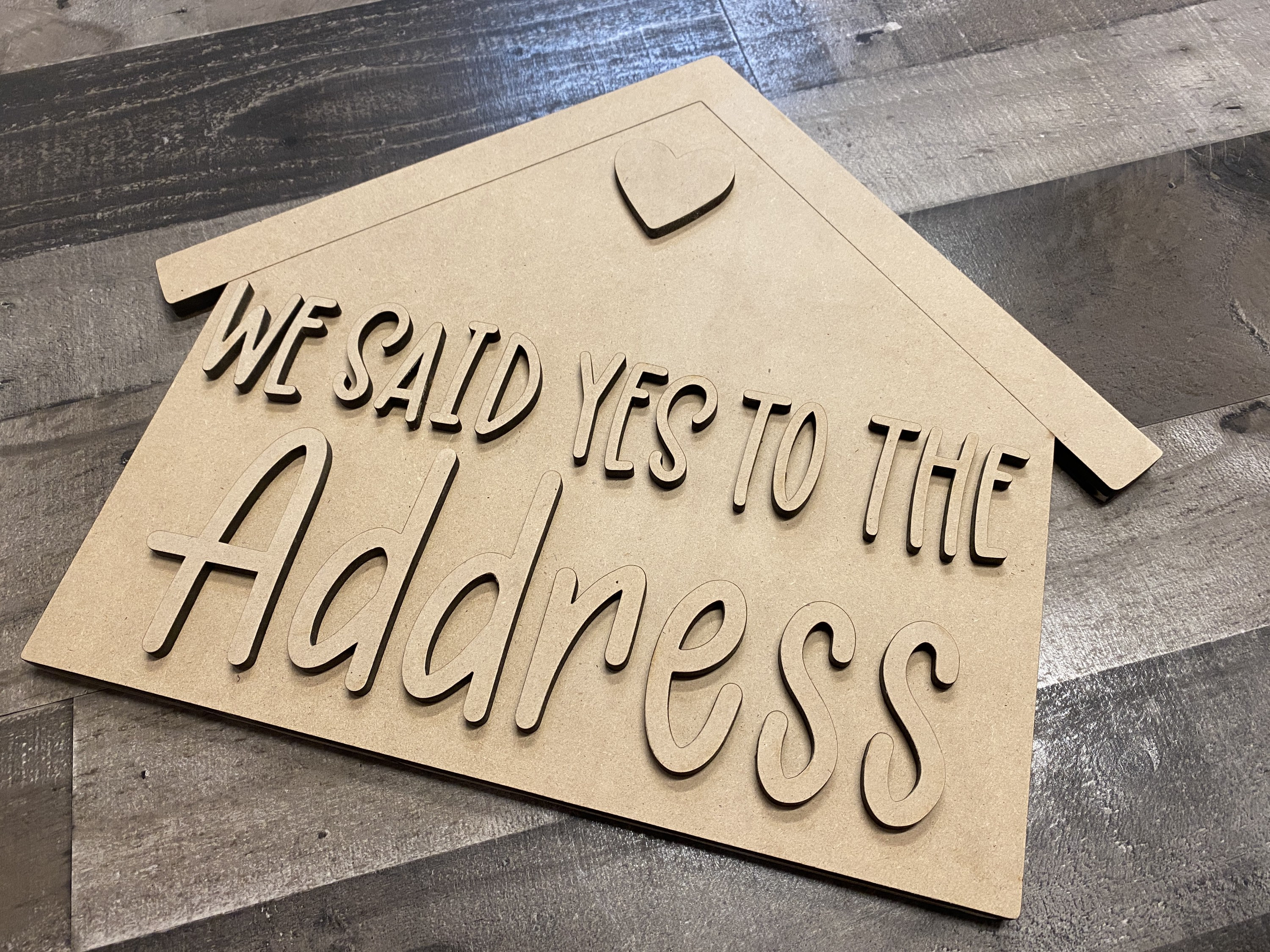 We Said Yes to the Address SVG FILE - Etsy
