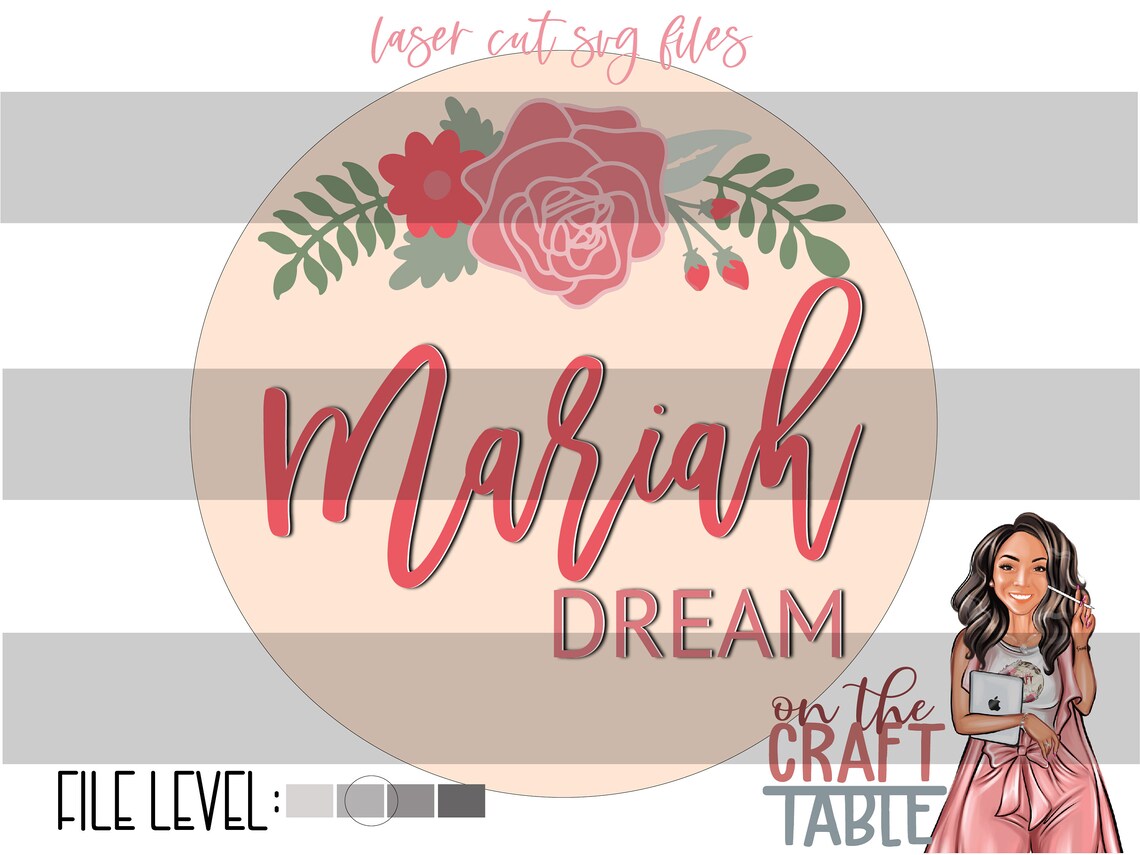 Mariah Floral SVG File - Etsy