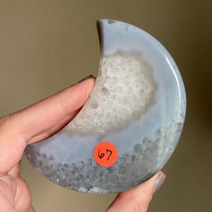 Agate Moon With Stand - Etsy