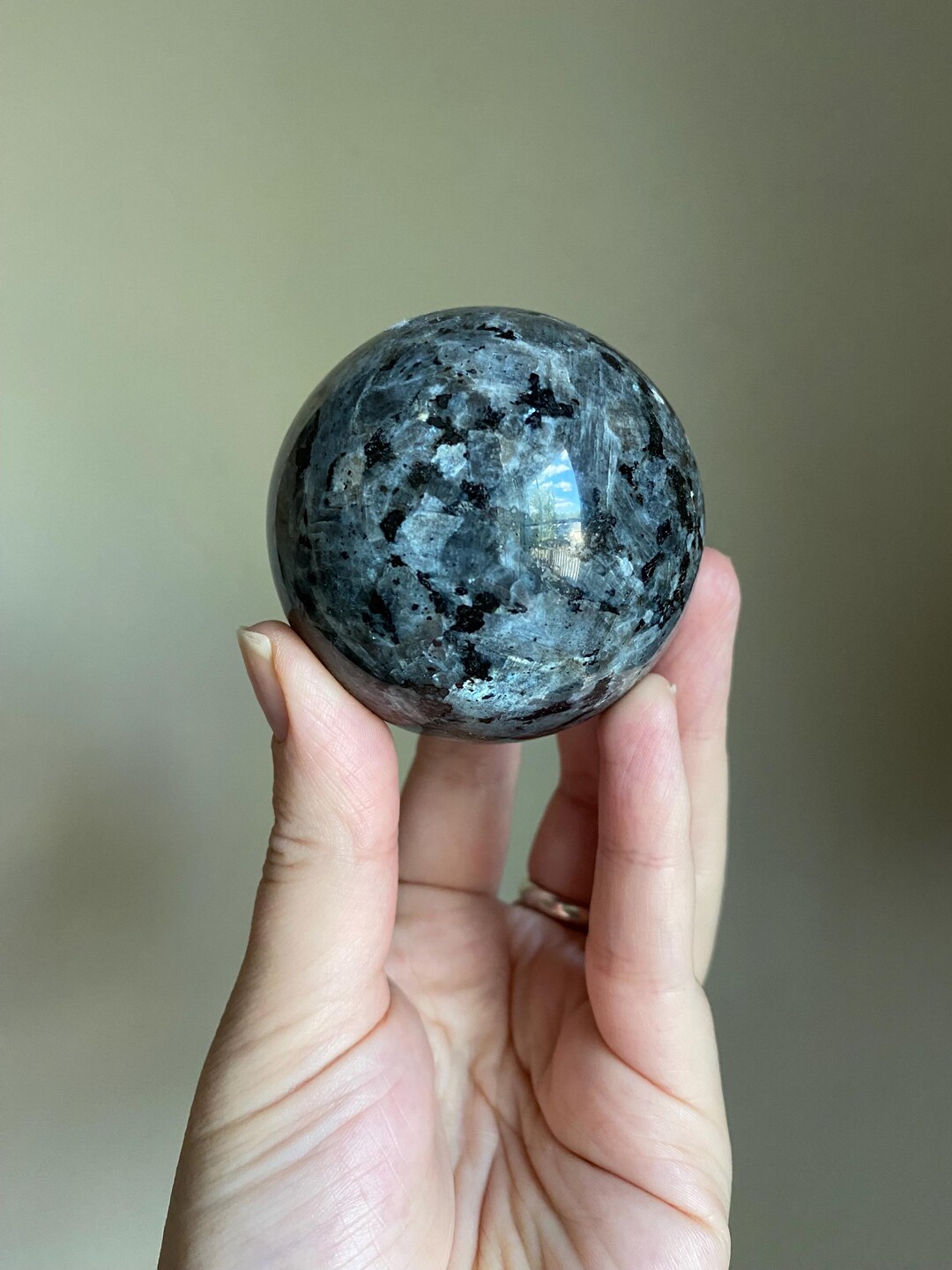 Larvikite Sphere - Etsy