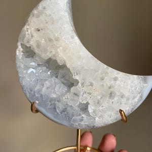 Agate Moon With Stand - Etsy