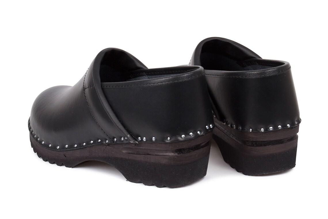 Closed Back Clogs in Black Clog Shoe With Heel Cap Van Gogh | Etsy