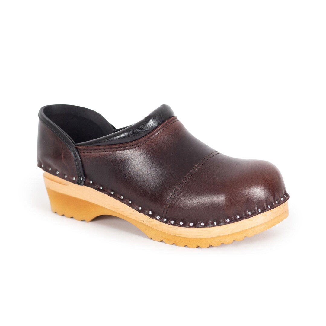Brown Closed Back Clogs: Steel Toe Unisex Work Shoes - Etsy