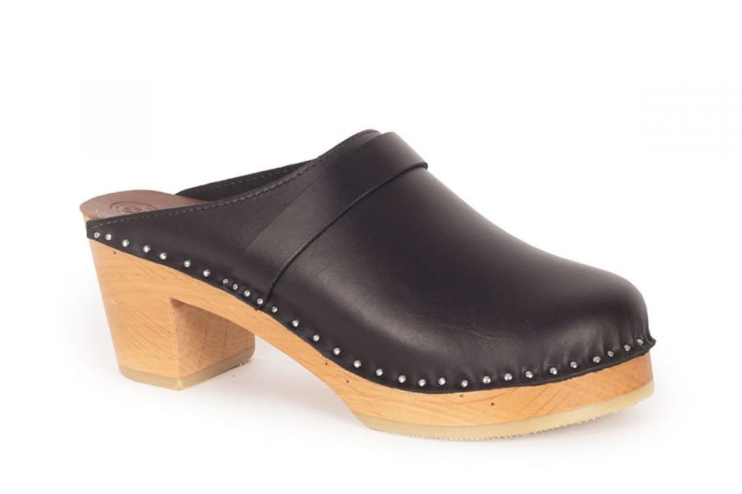 Mid Clog / Da Vinci Mid Black Clog / Troentorp Clogs - Etsy