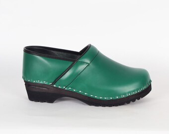 Closed Back Clogs in Black Clog Shoe With Heel Cap Van Gogh | Etsy