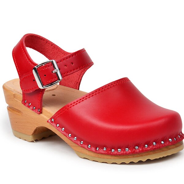 Red Clogs - Etsy