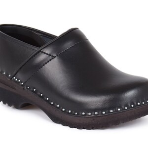 Closed Back Clogs in Black, Clog Shoe With Heel Cap, Van Gogh From ...