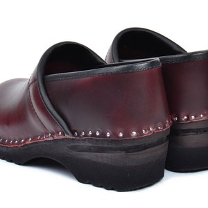 Swedish Classic Clog Shoes / Closed Back Clogs / Van Gogh Bordeaux ...