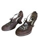 Marithe Francois Girbaud 1990s Green Suede Lace up Platform Shoes I Sz ...