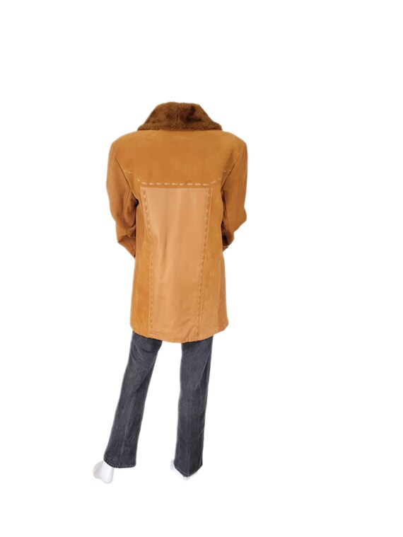 Pioneer Wear 1970's Western Rust Brown Leather Coat I… - Gem