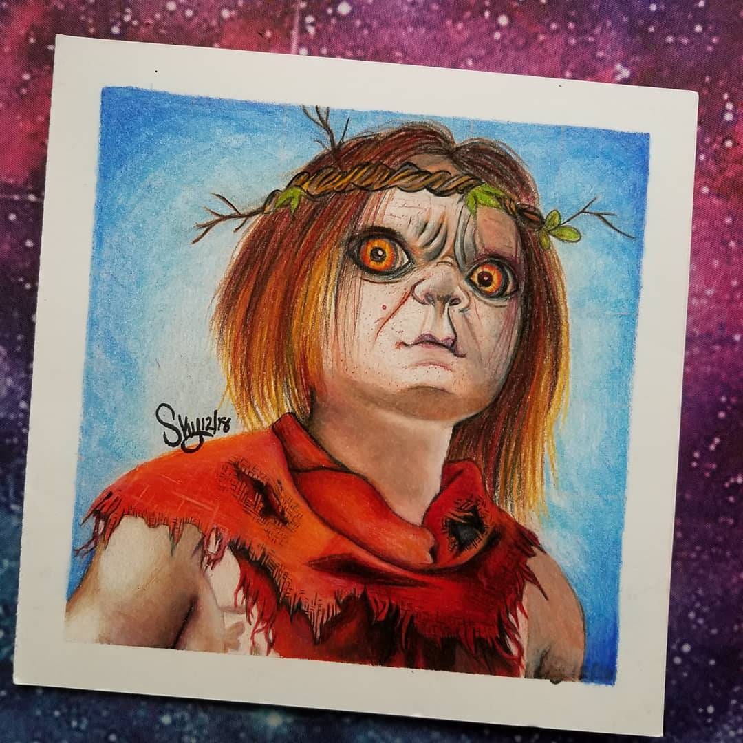 Johnny the Godling the Witcher 3 Colored Pencil Drawing - Etsy