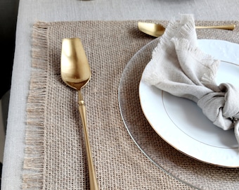 Burlap Place Mats - Etsy