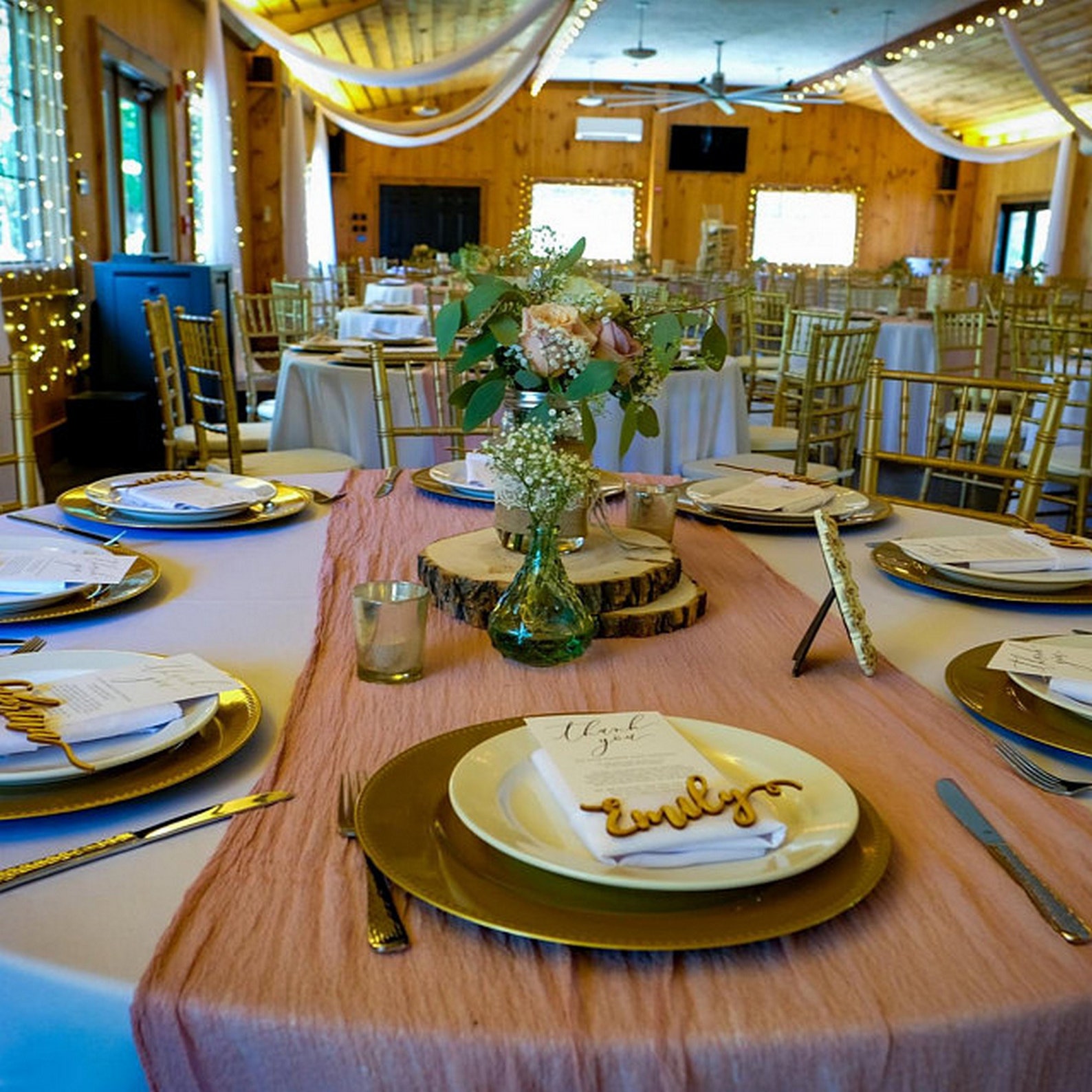 Gauze Table Runner Wedding, Greenery Olive Green Wedding Decor for ...