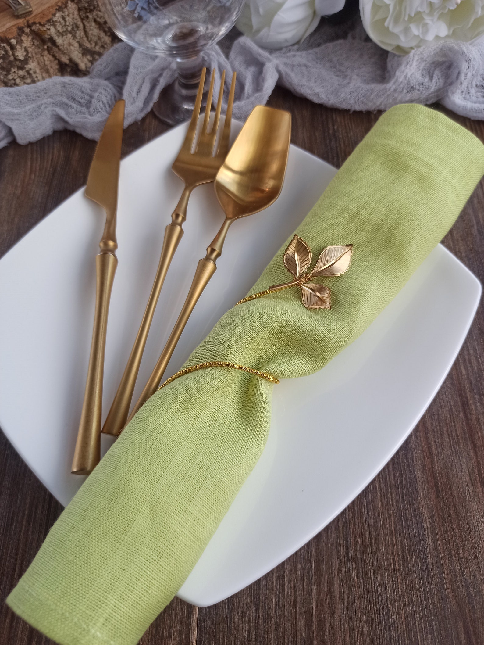 Wedding Napkins Cloth Chartreuse Linen Napkins for Wedding - Etsy