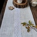 Ivory Burlap Table Runner With White Lace Burlap Runner for - Etsy