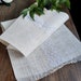 Ivory Burlap Table Runner With White Lace Burlap Runner for - Etsy