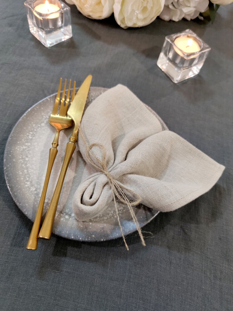 Washed Linen Tablecloth 40 Colors Wedding Large Table - Etsy