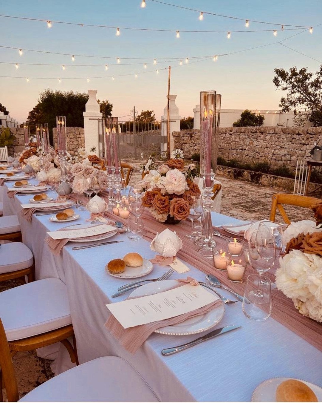 Cheese Cloth Napkins and Gauze Table Runner Table Centerpiece for ...