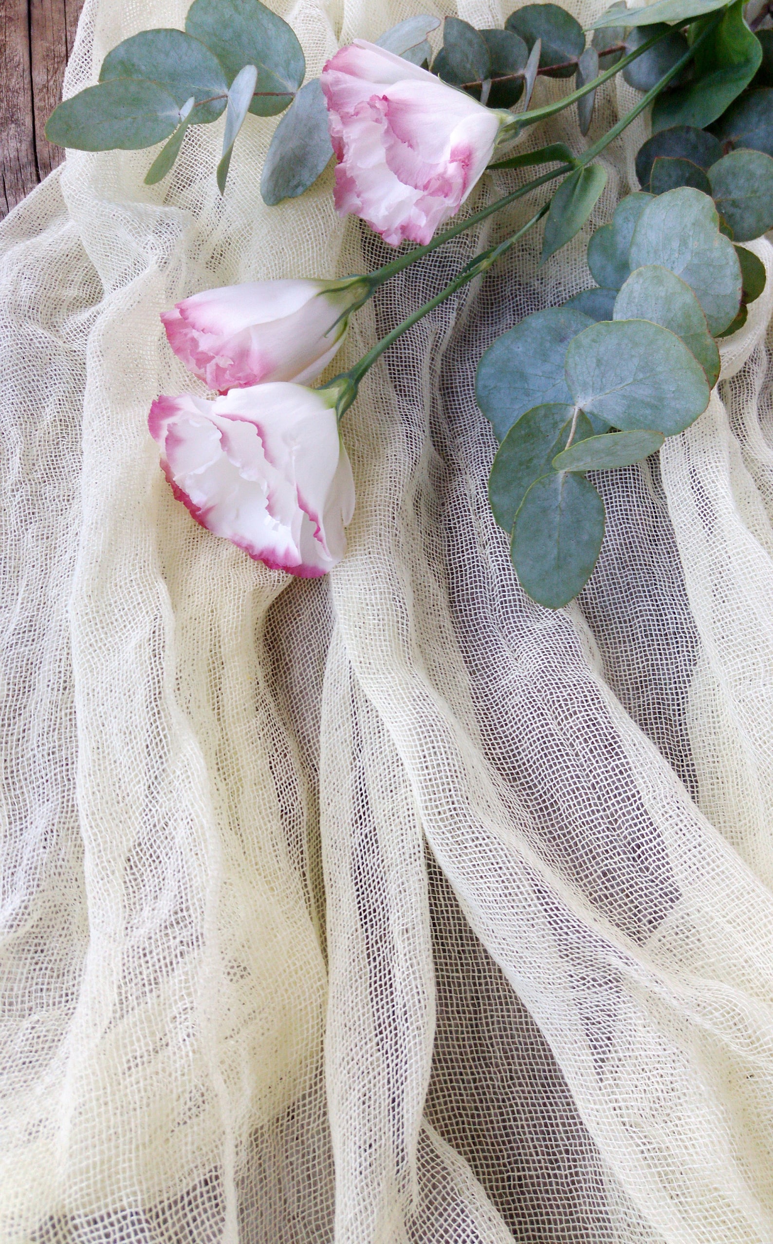 Farmhouse Ivory Gauze Table Runner, Rustic Wedding Decor, Boho Table ...