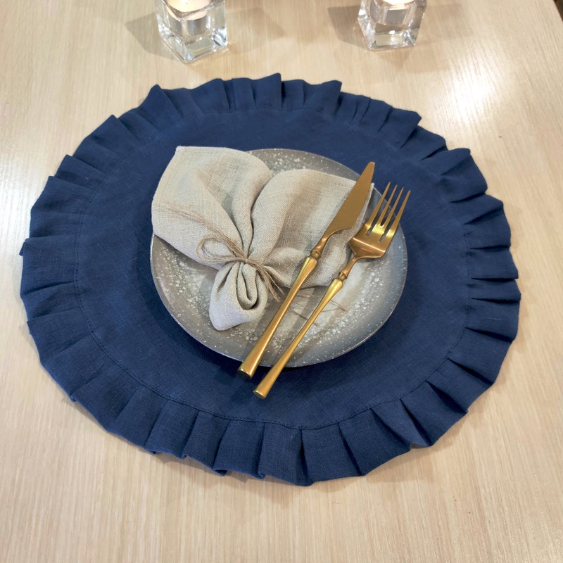 Round Red Placemats - Etsy