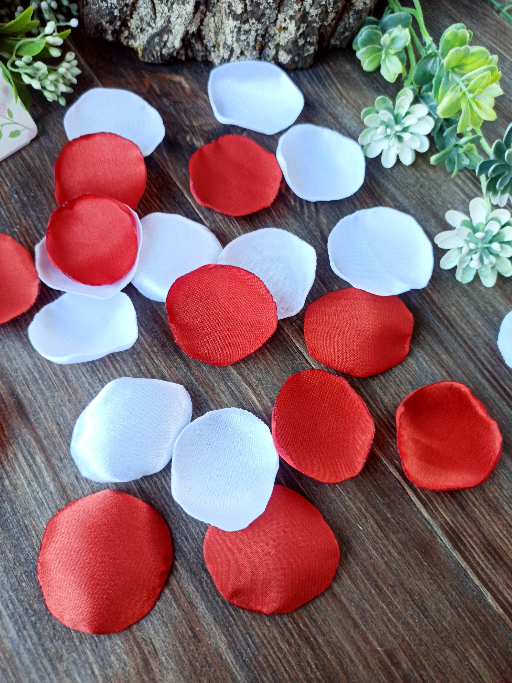 Red Rose Petals Wedding Decor Wedding Decorations Table | Etsy