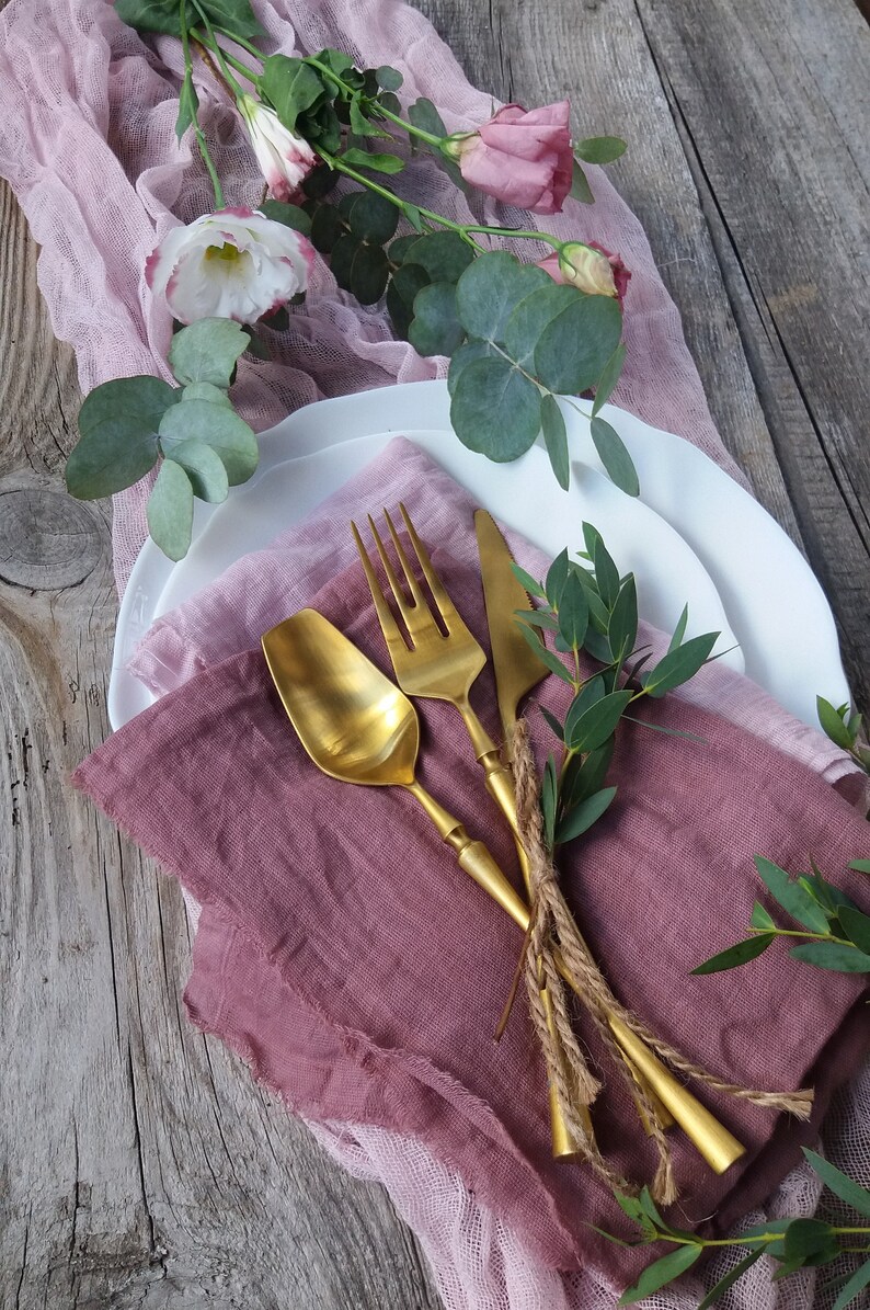 Gray Table Runner Wedding Aisle Runner Rustic Table Decor | Etsy