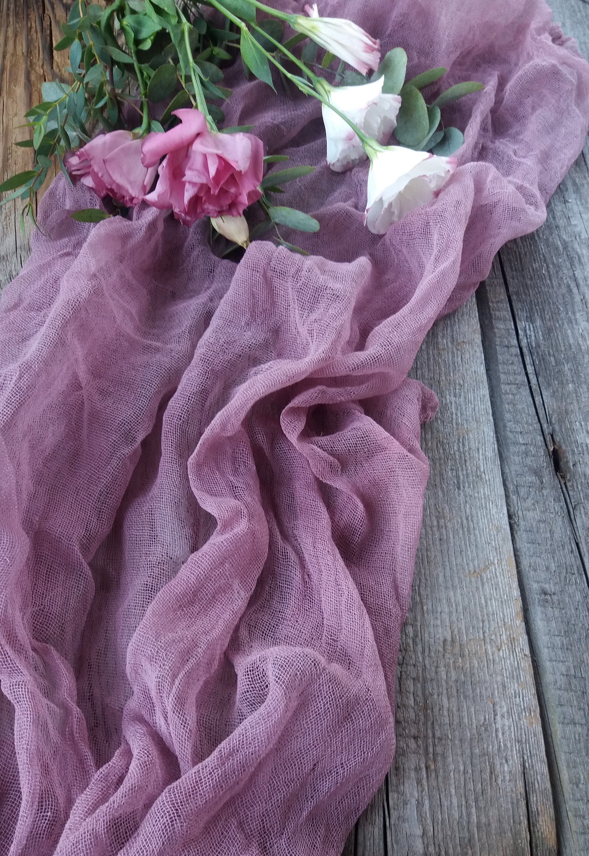 Gray Table Runner Wedding, Aisle Runner, Rustic Table Decor for Home RU ...