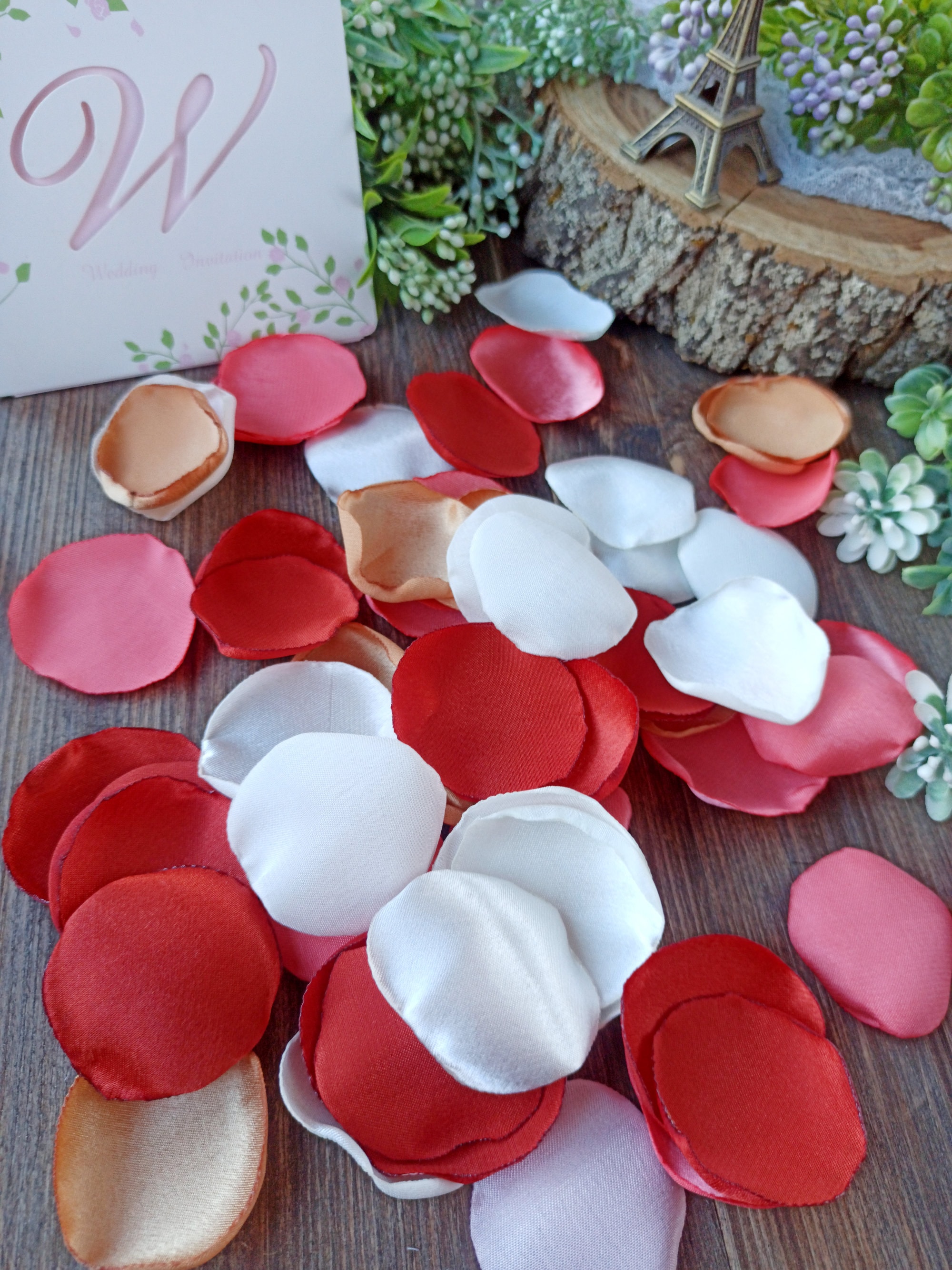 Red Rose Petals Wedding Decor Wedding Decorations Table | Etsy