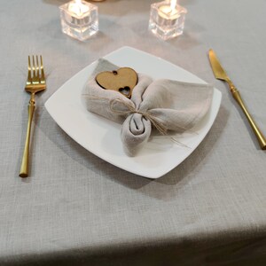 Washed Soft Linen Table Napkin Set Handmade Table Decor - Etsy