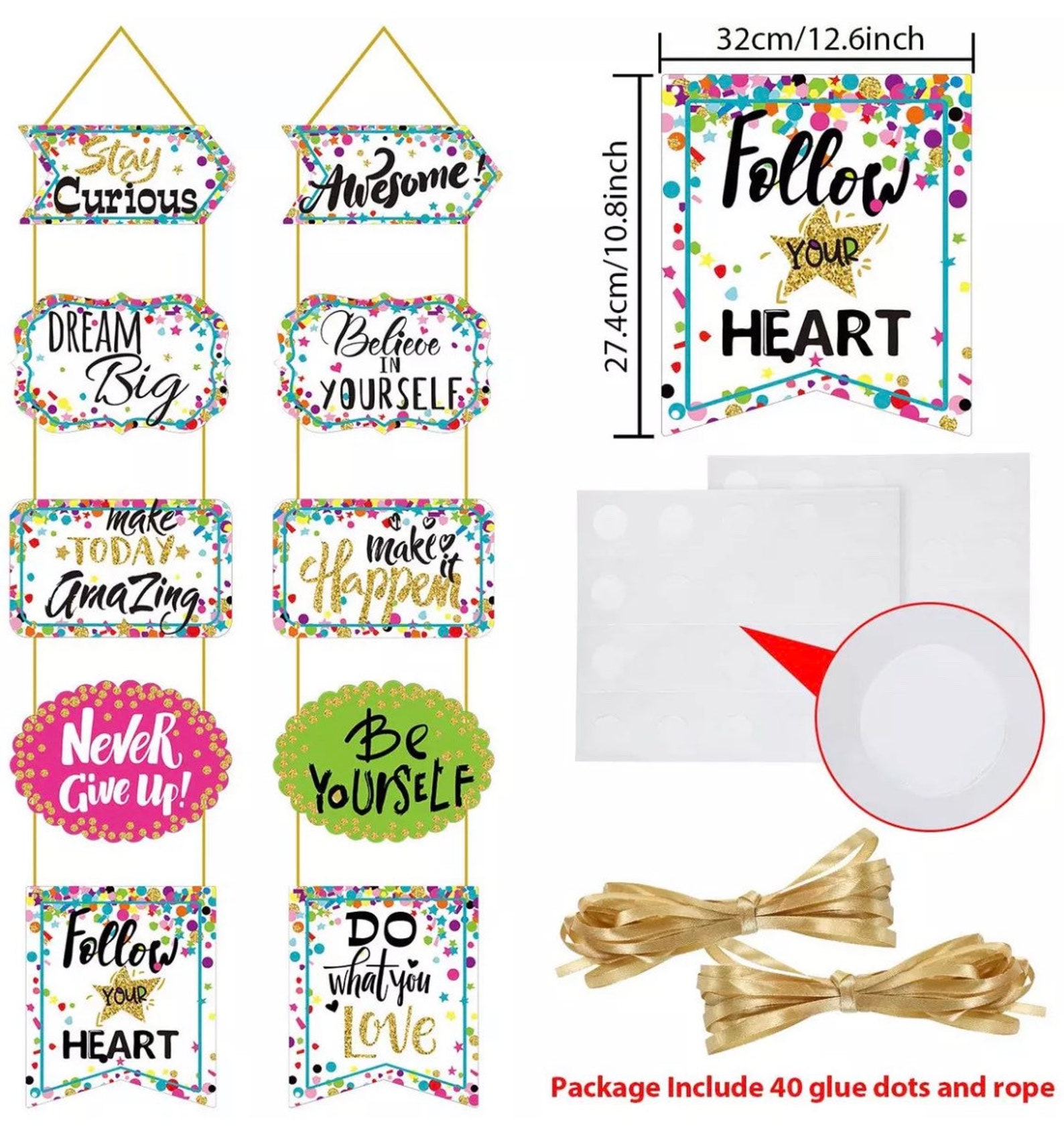 Classroom Decoration Banner Motivation Positive Porch Sign - Etsy