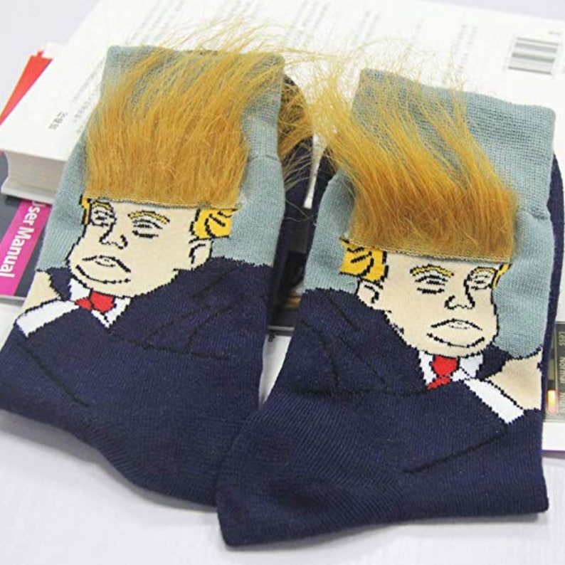 Trump Socks 2020 Donald Trump Realistic Hair Novelty Gifts - Etsy Canada