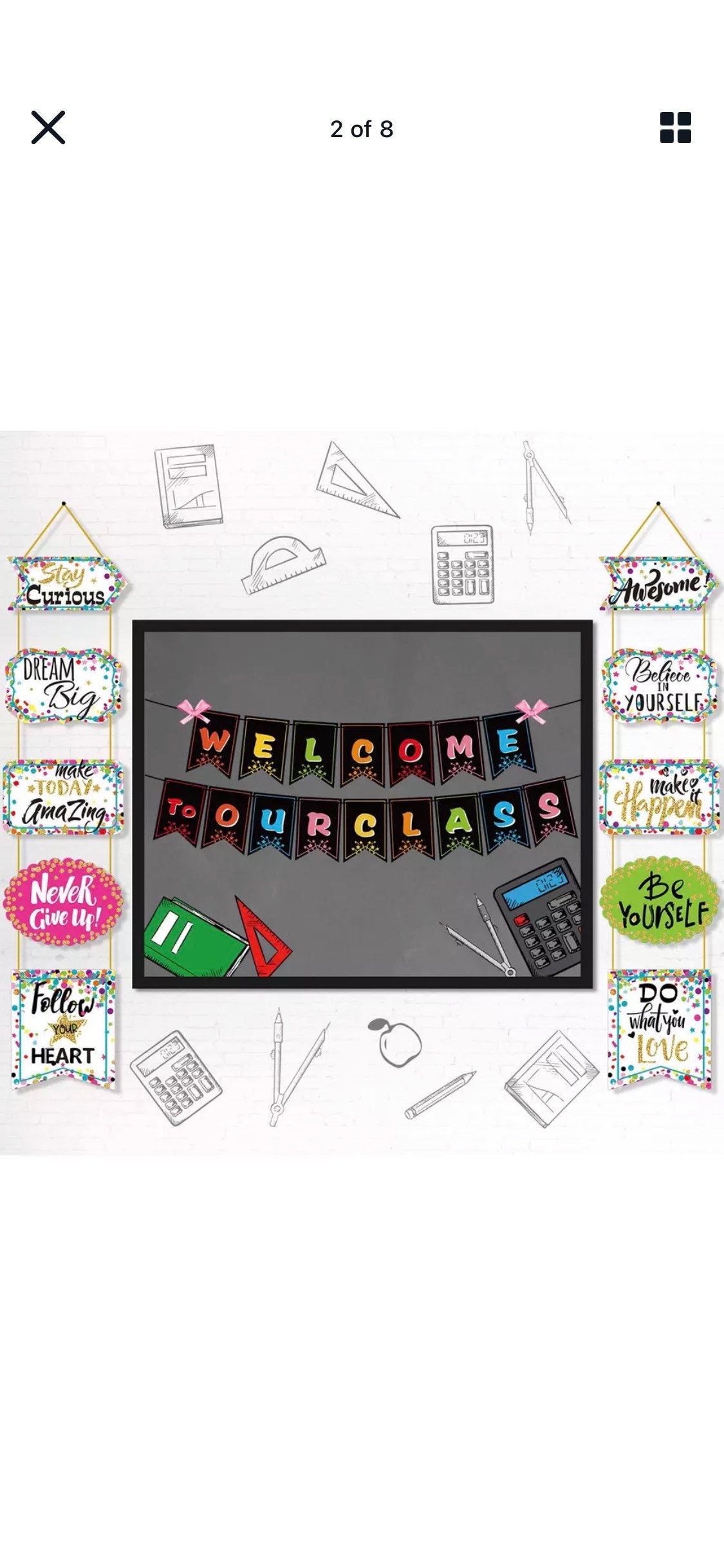 Classroom Decoration Banner Motivation Positive Porch Sign - Etsy