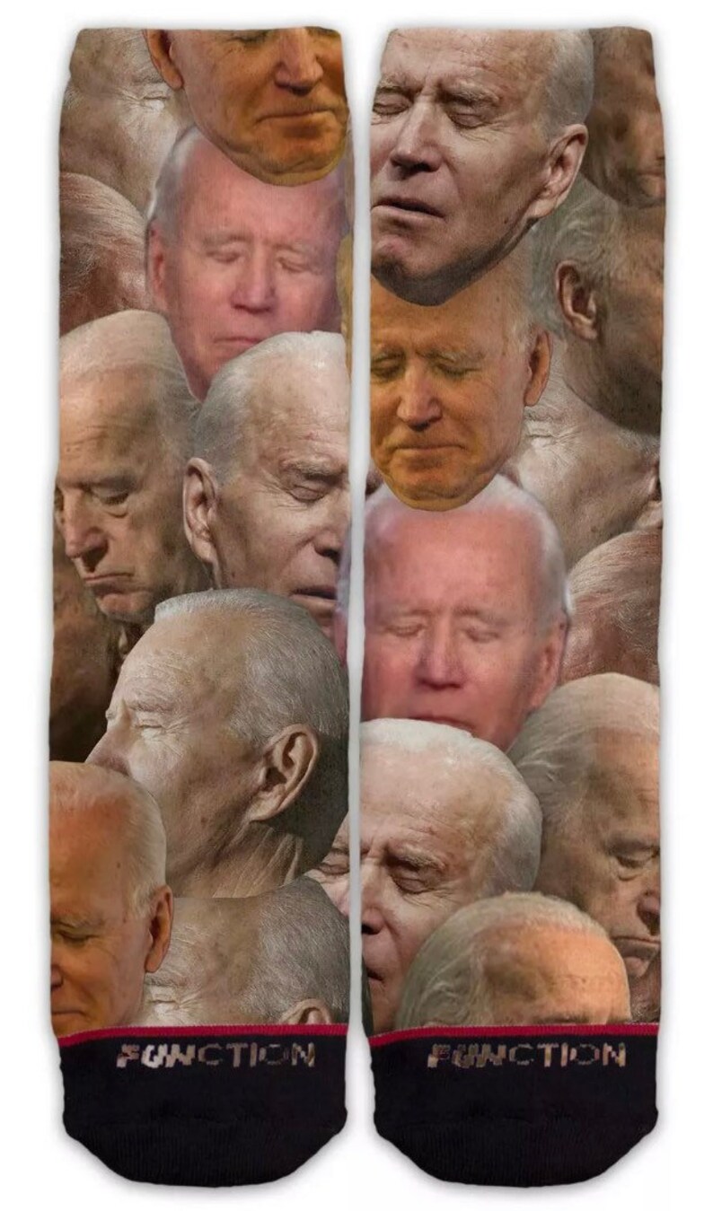 Joe Biden Socks Sleeping Collage Funny Fashion Socks Democrat - Etsy