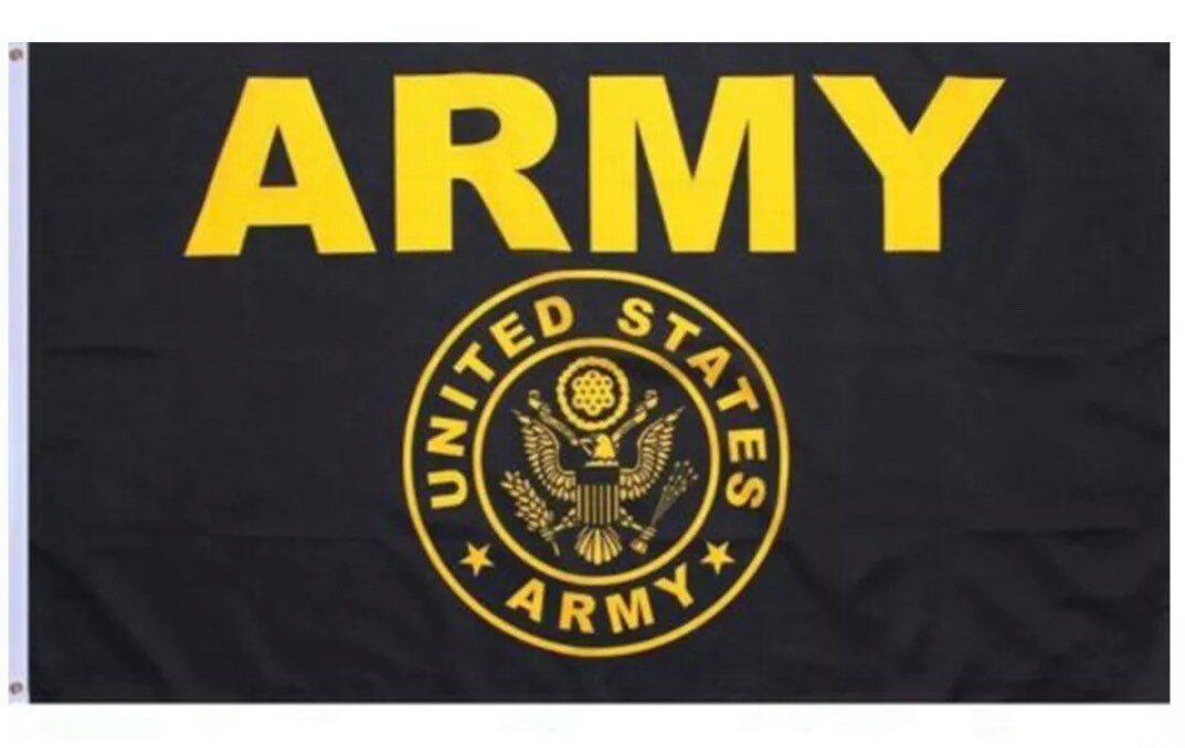 American US Army Crest Flag United States Military Banner Polyester 3x5 ...
