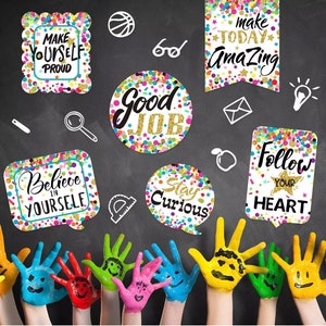 Classroom Decoration Banner Motivation Positive Porch Sign - Etsy