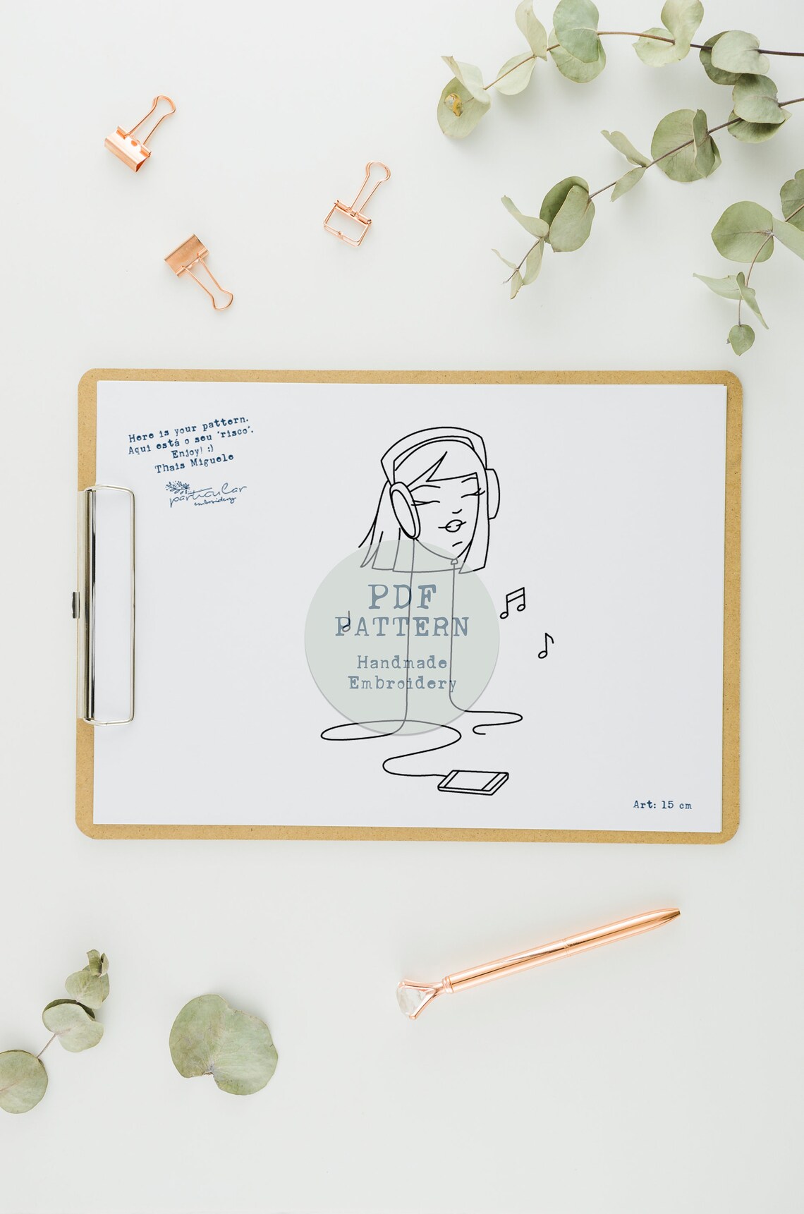 Music Vibes PDF Hand Embroidery Pattern - Etsy