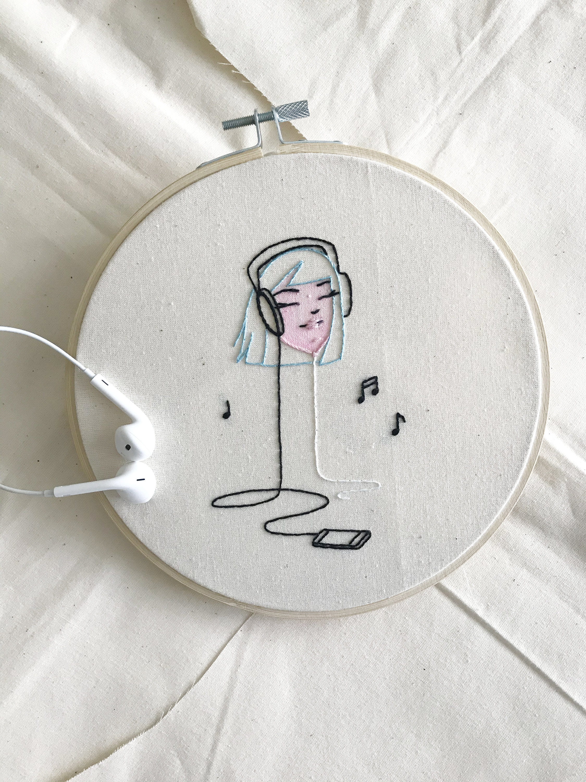 Music Vibes PDF Hand Embroidery Pattern - Etsy