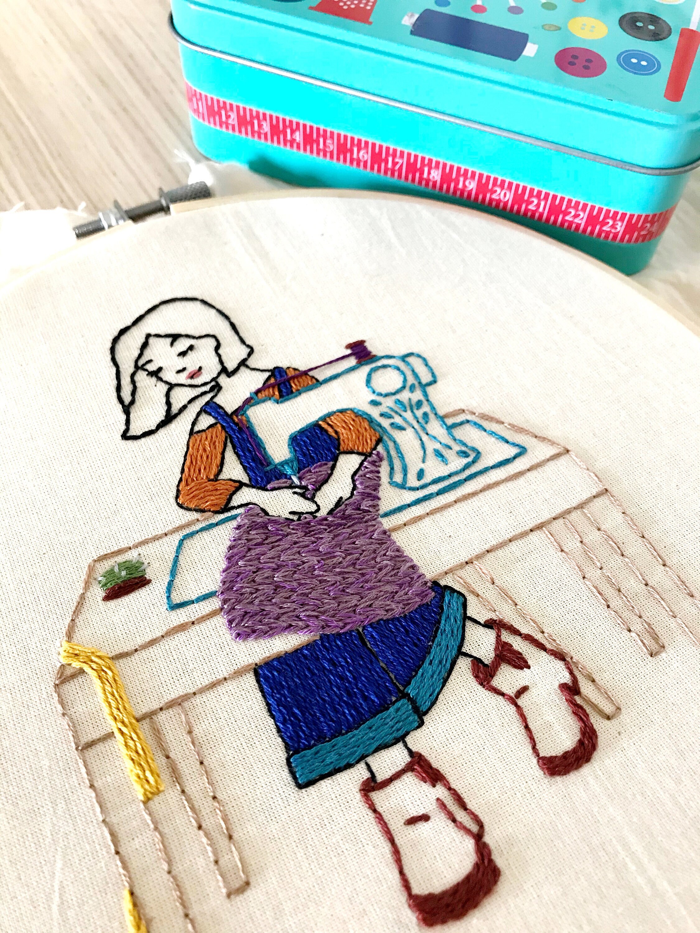 Sewing Lady