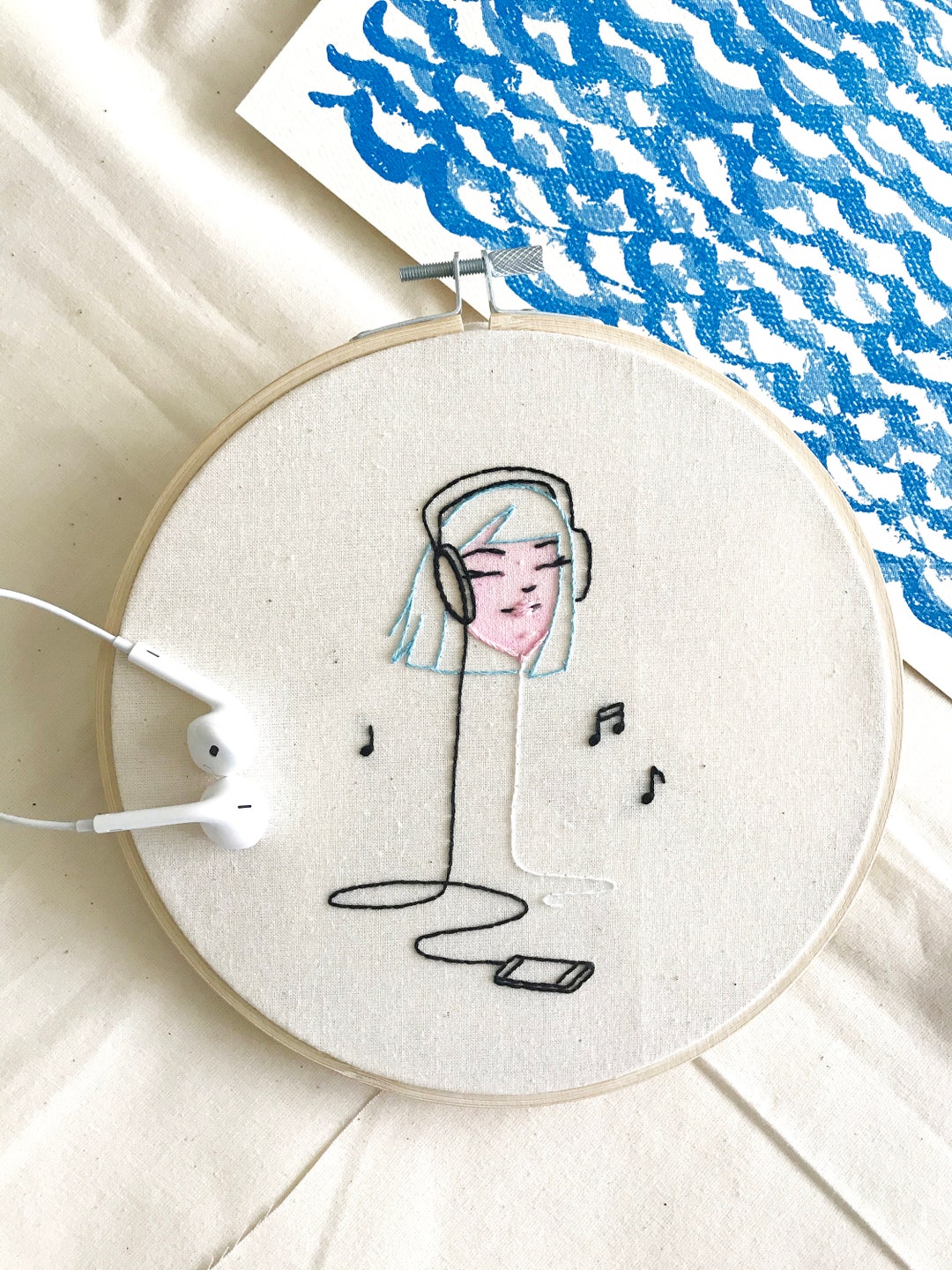 Music Vibes - PDF Hand Embroidery Pattern - Etsy