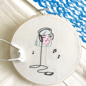 Music Vibes - PDF Hand Embroidery Pattern - Etsy