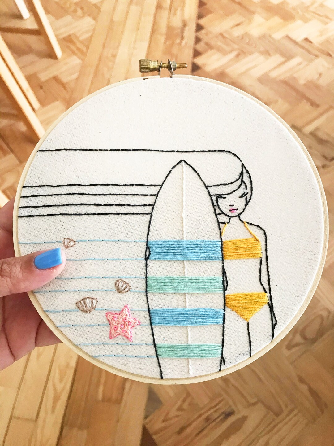 Summer Girl - PDF Hand Embroidery Pattern - Etsy