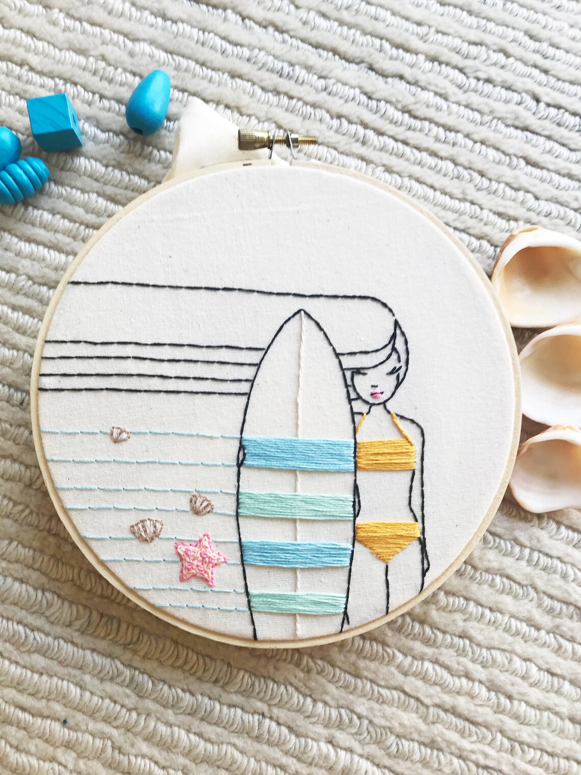 Summer Girl - PDF Hand Embroidery Pattern - Etsy