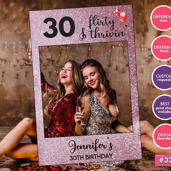 Thirty and Thriving Photo Frame - Etsy