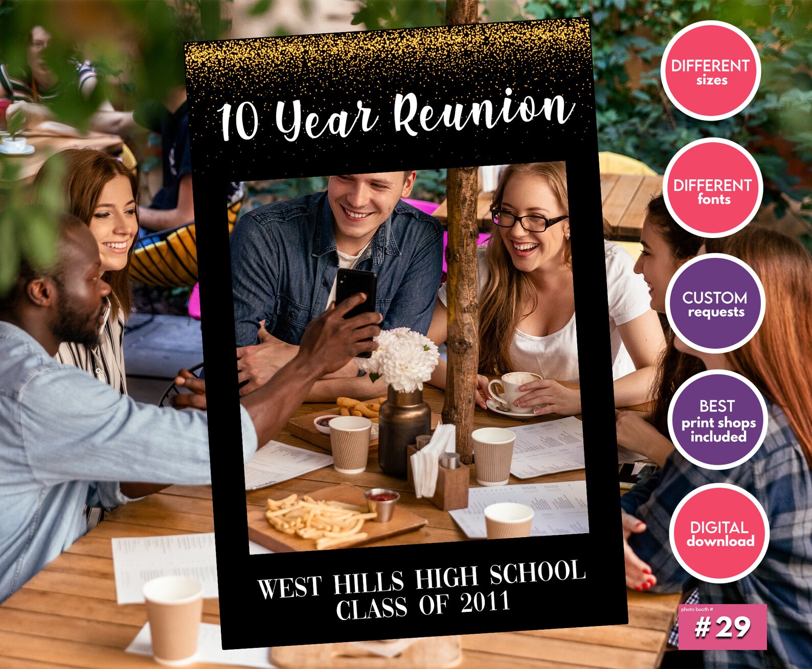 Class Reunion Photo Booth Frame Class of Photo Booth Frame - Etsy