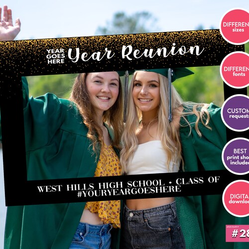 Reunion Photobooth Frame High School Class Reunion Photo - Etsy