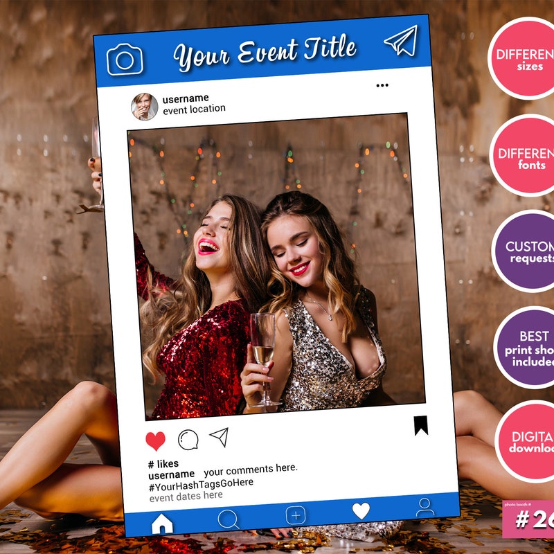 Instagram Photo Booth Frame - Etsy