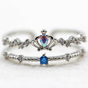 Crown Rings, Crown Simple Rings, Crown Fashion Rings, Stackable Crown ...