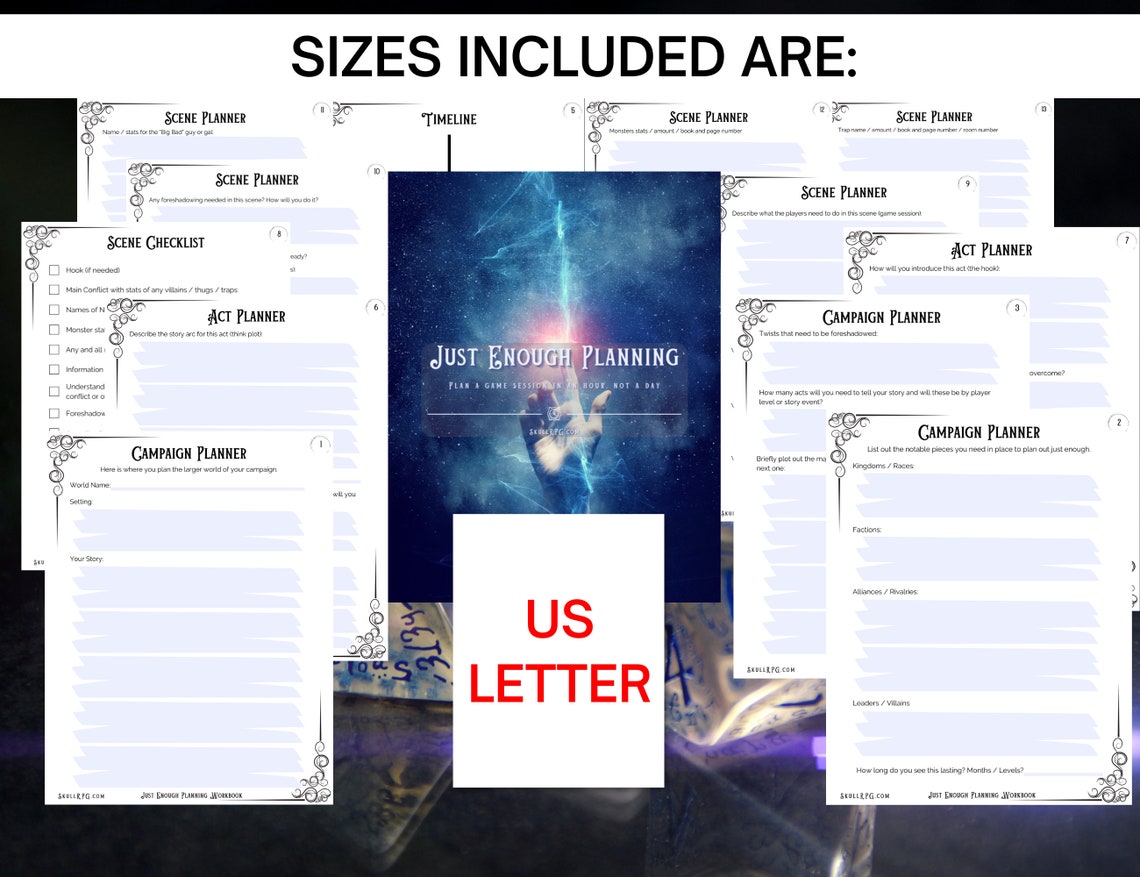 Dungeon Master Campaign Planner to Plan Your Entire TTRPG With - Etsy