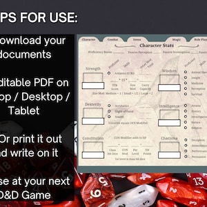 Digital Dnd Journal | Dnd Character Sheet | Dnd Spellbook | D&D ...