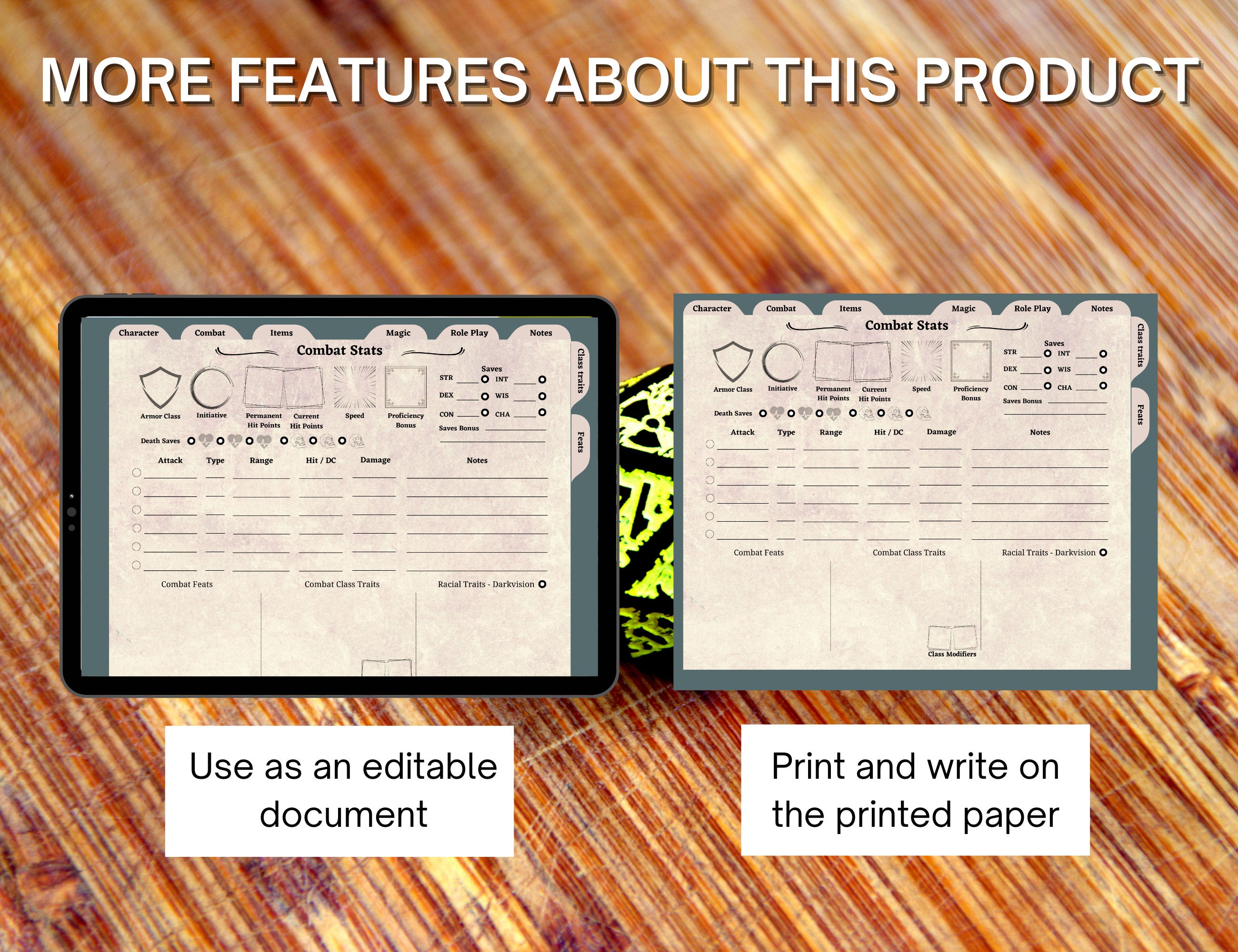 Digital Dnd Journal | Dnd Character Sheet | Dnd Spellbook | D&D ...